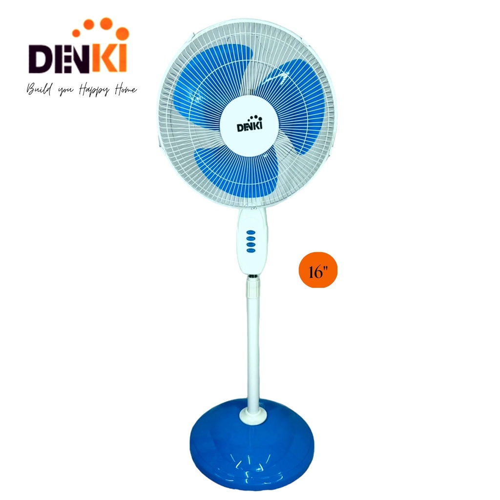 Denki 16" Switch Box Stand Fan (Blue) | Shopee Philippines