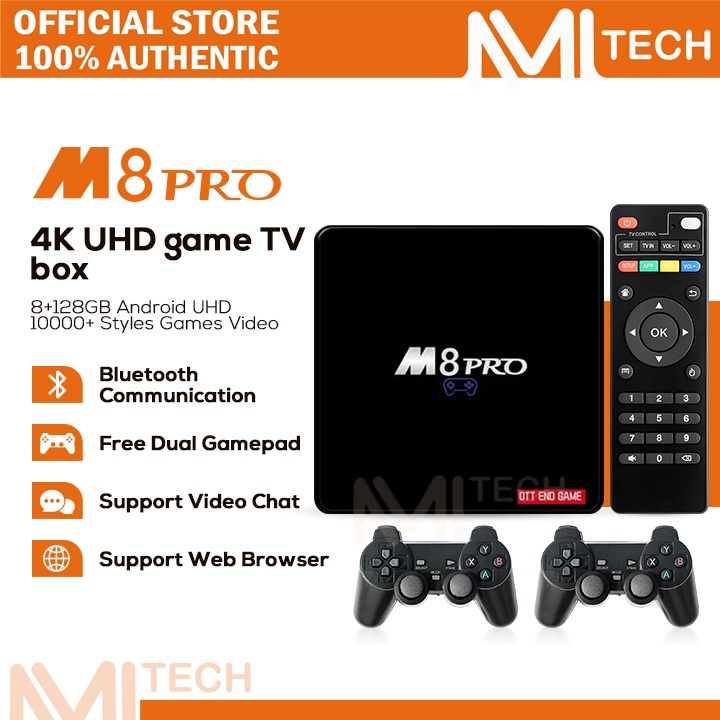 M8 PRO 5G 4K 8+128GB Android Ultra HD Smart TV Box GAME BOX 4K 10000 ...