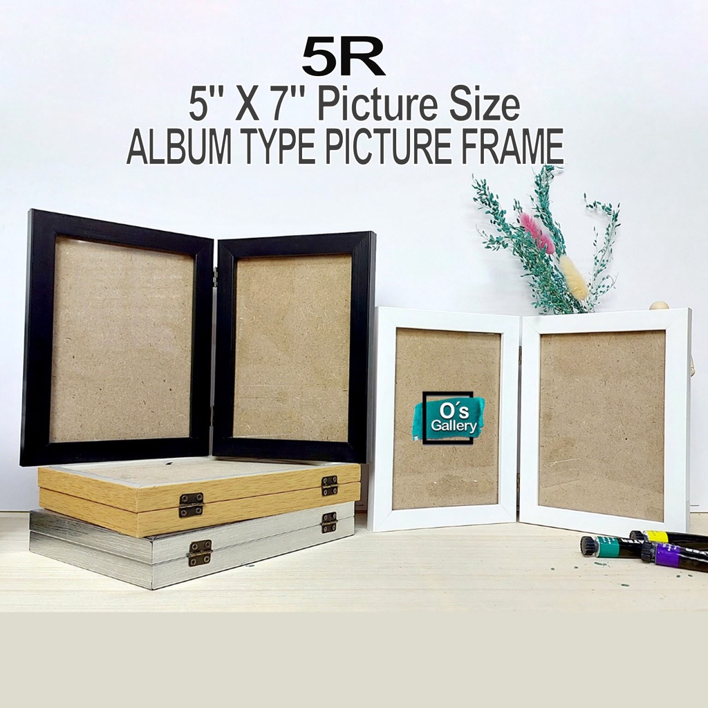 NEW! Book Type Picture Frame 4"x4", 2R, 3R, 4R, 5R, Table top 4colors ...