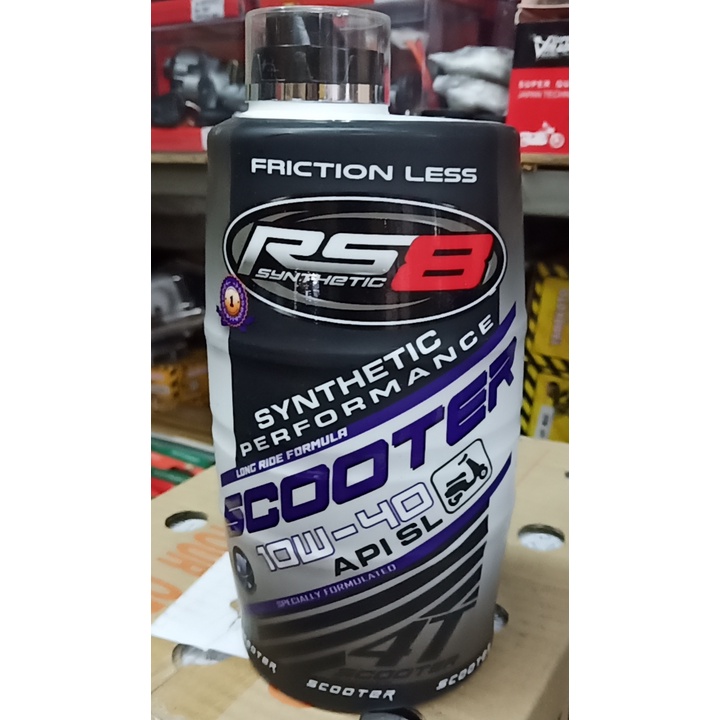 RS8 ENGINE OIL R9 / ULTRA /SCOOTER 10 W 40 SYNTHETIC 0.8L / 1L | Shopee ...