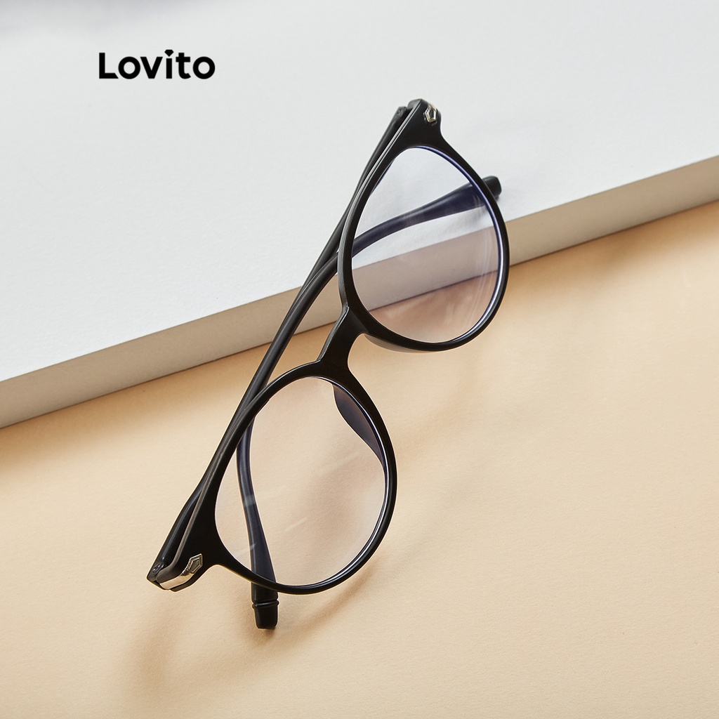 Lovito 2Pcs Casual Round Frame Removable Lenses Glasses With Box ...