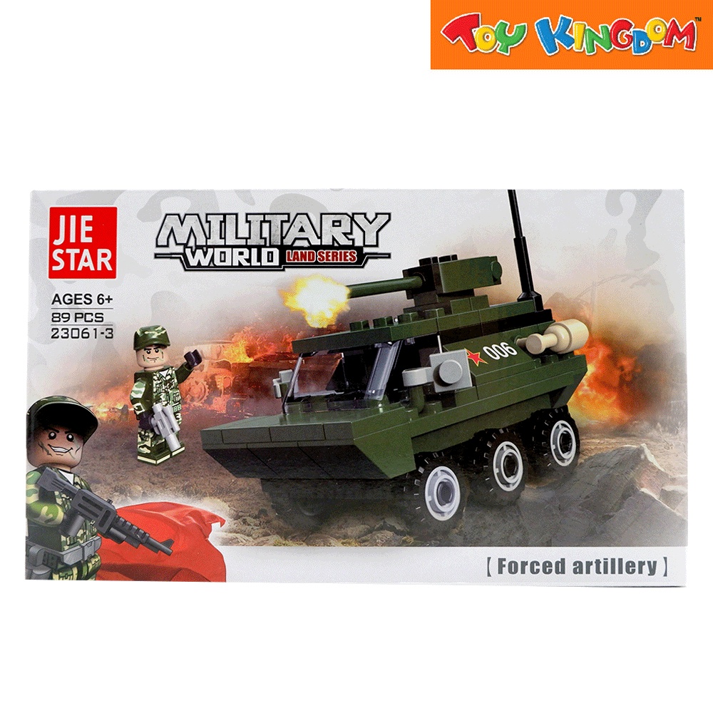 Jie Star Blocks Land Series Military World Forced Artillery 89 pcs ...