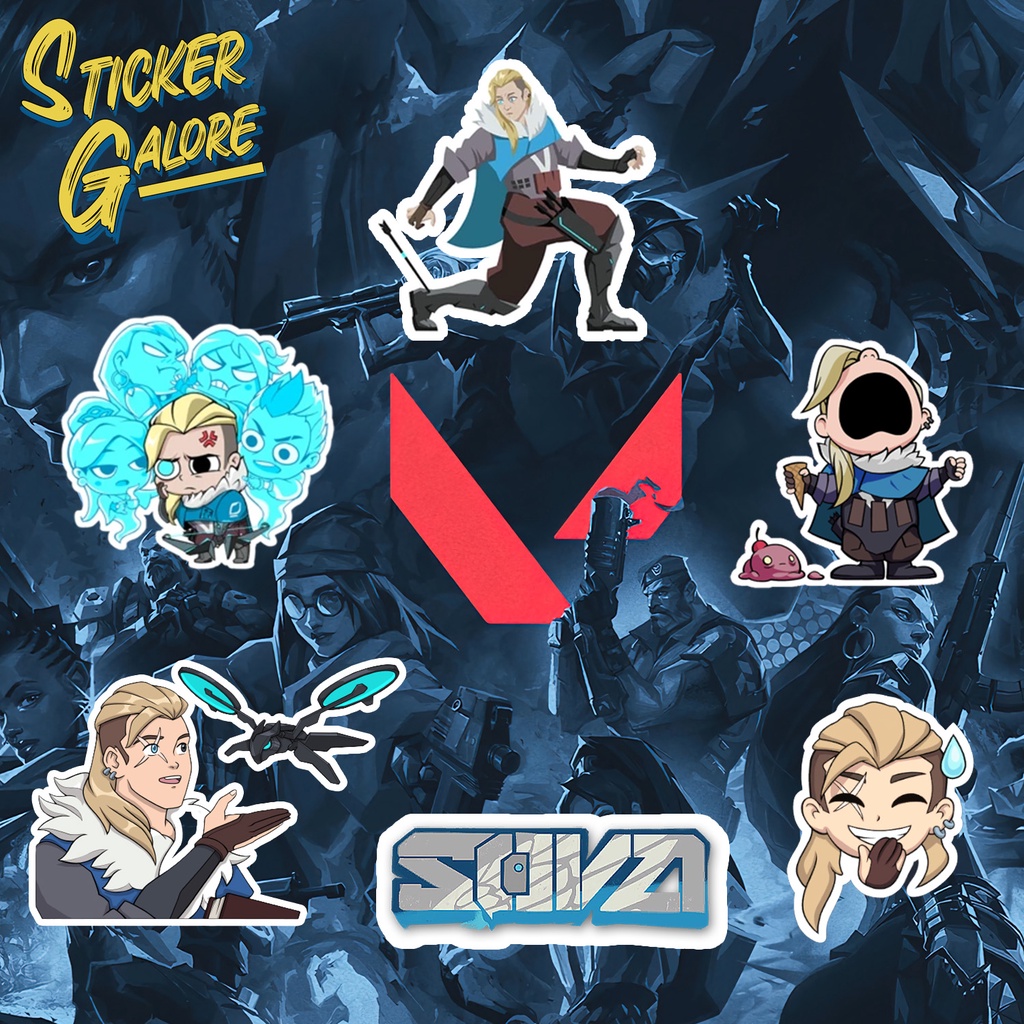 SOVA VALORANT SPRAY STICKERS (WATERPROOF AND SCRATCH PROOF, VINYL ...