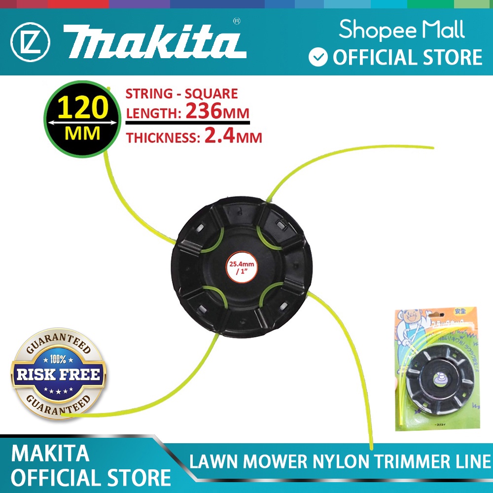 Makita Grass Cutter String Trimmer Head Square Nylon (Tansi) Trimmer ...
