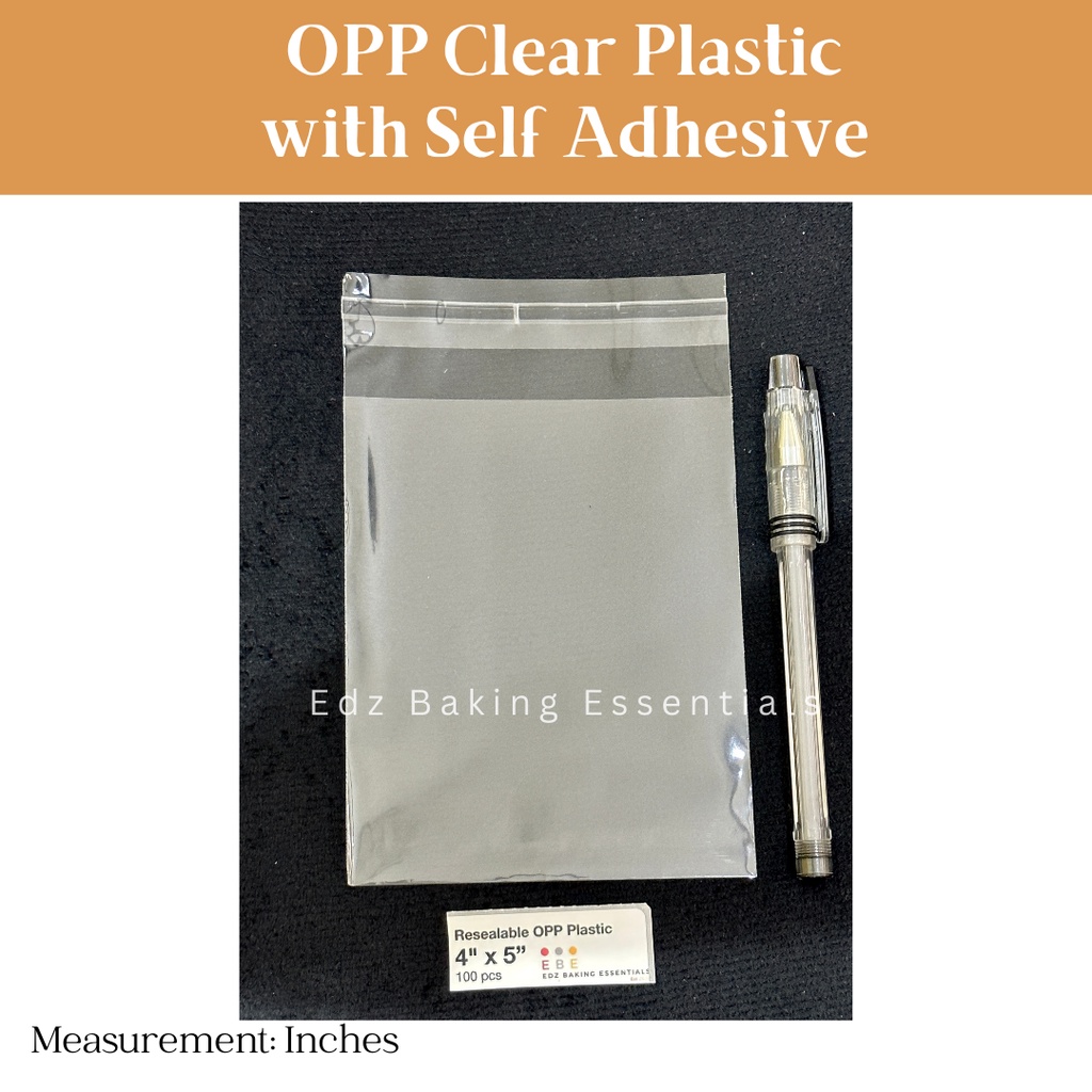 100 pcs OPP Plastic with Adhesive Packaging Pouch Resealable OPP Pouch ...