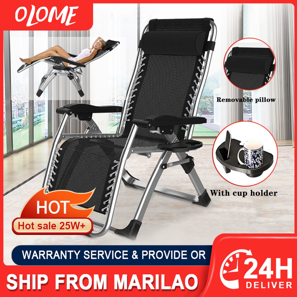 Luxury Recliner Aluminum Alloy Portable 2in1 Folding Chair 300kg Load ...