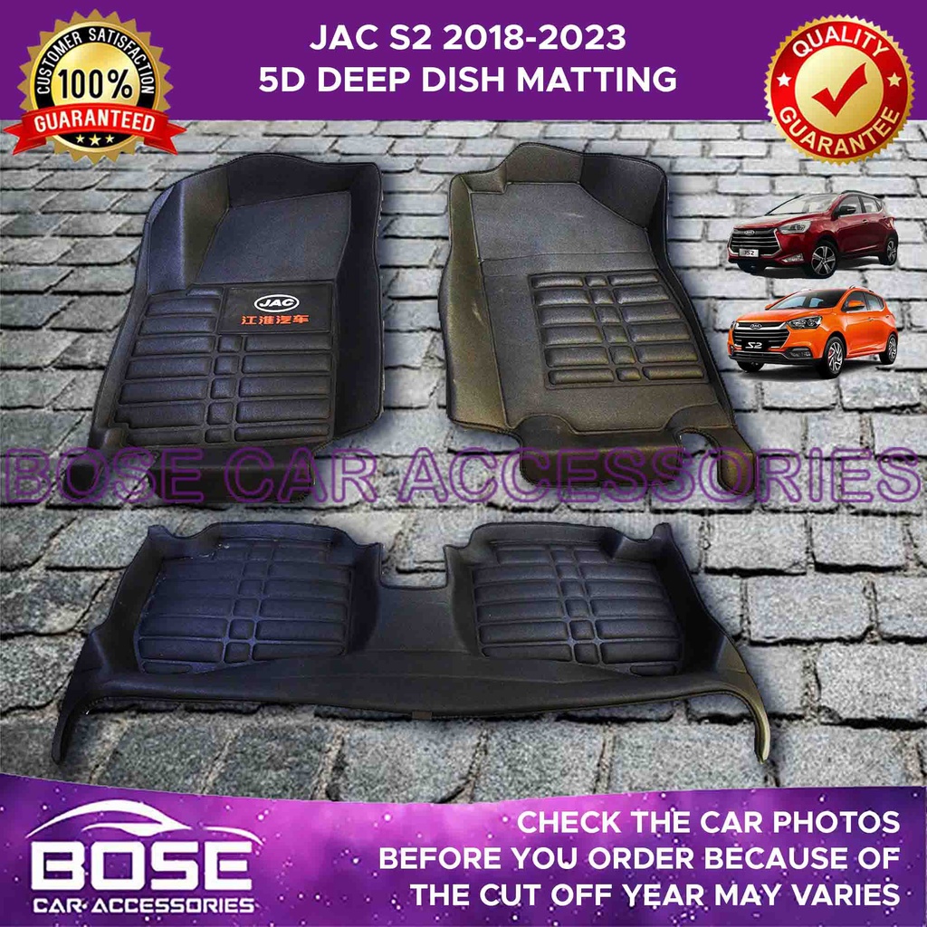 5D Deep Dish for Jac S2 2018 - Onwards Car Matting High Quality OEM ...