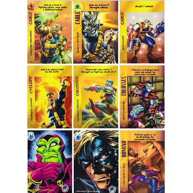 [Batch 2] 1995-97 MARVEL OVERPOWER cable cannonball colossus carnage ...