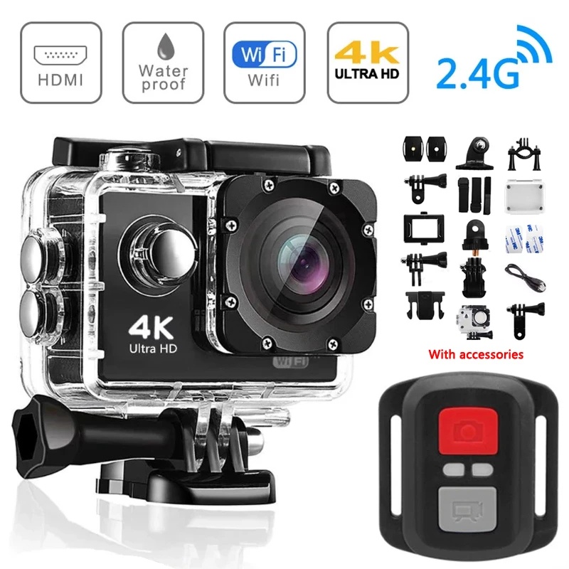 ODSCN E-Cam S2R 4K Mini Ultra HD 1080P 12MP Action Sport Camera ...