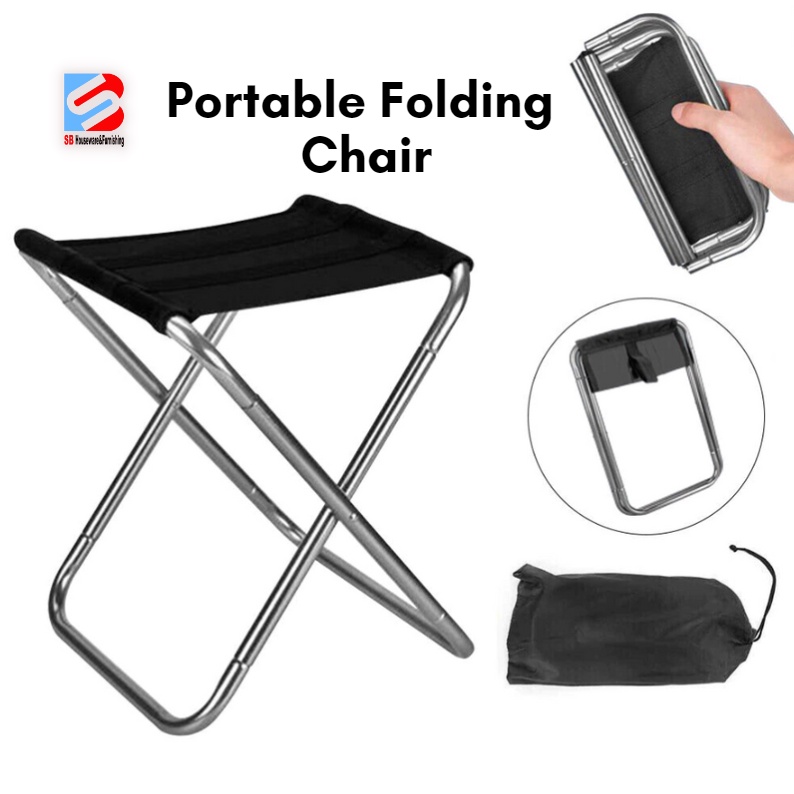 Portable Outdoor Folding Chair Seat Outdoor Fishing Camping Beach ...