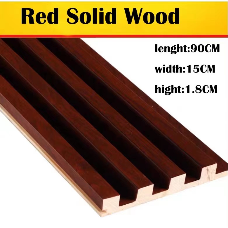 Solid Wood Wallpaper Sticker Waterproof Grille Design Ecological Board ...