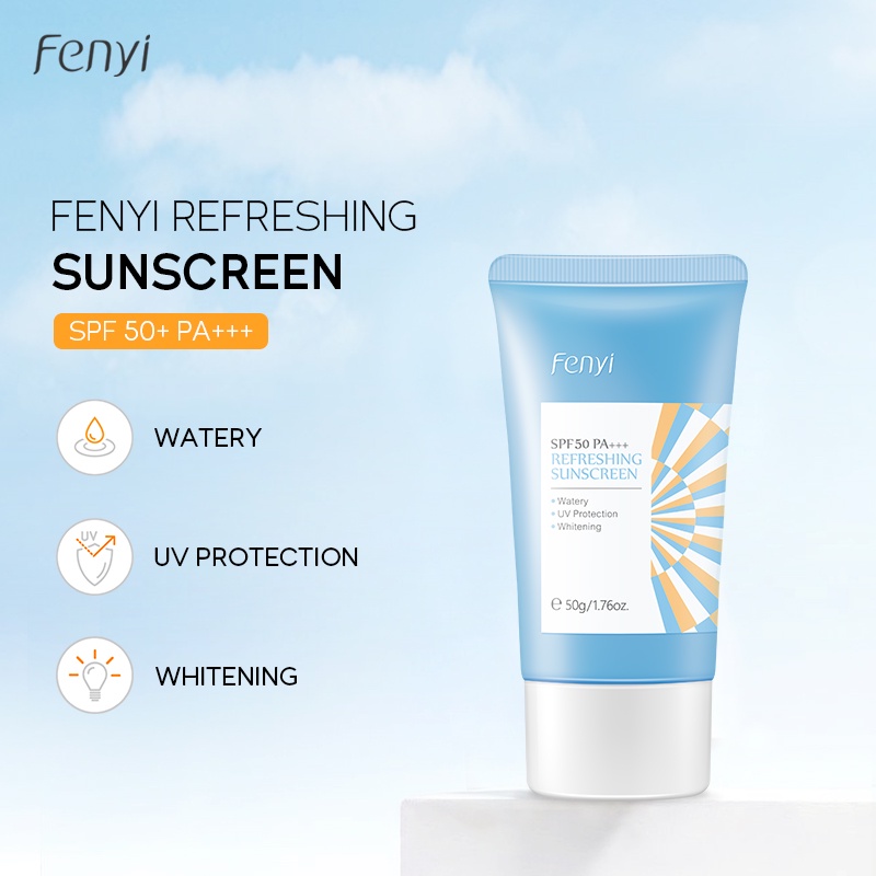 Fenyi Refreshing Sunscreen Whitening SPF50+ Watery UV Protection 50g ...