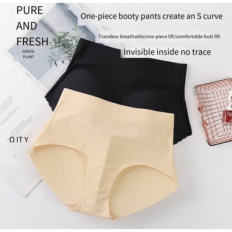 Women Padded Push Up Panties Butt Lifter Shaper Fake Ass Buttocks Hip Pads Invisible Control ...