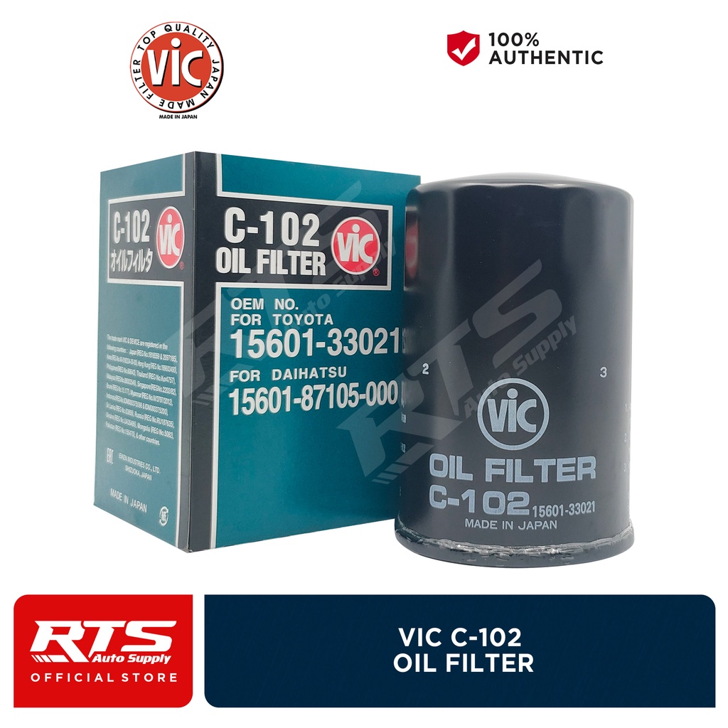 Vic Oil Filter Toyota Hilux / Hiace / Commuter / 3K / 4K / 18R / 21R C ...