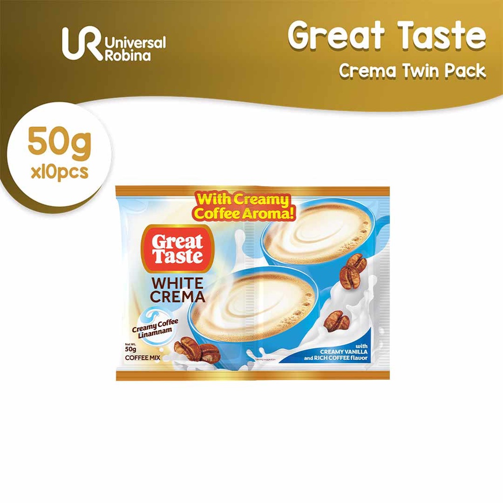 Great Taste White Crema 3-in-1 Twin Pack (50g x 10) | Shopee Philippines