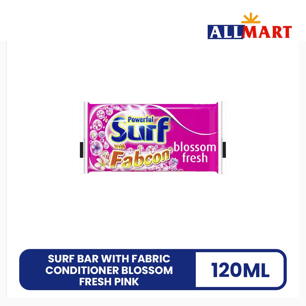 Surf Bar with Fabric Conditioner Blossom Fresh Pink 120g | Shopee ...