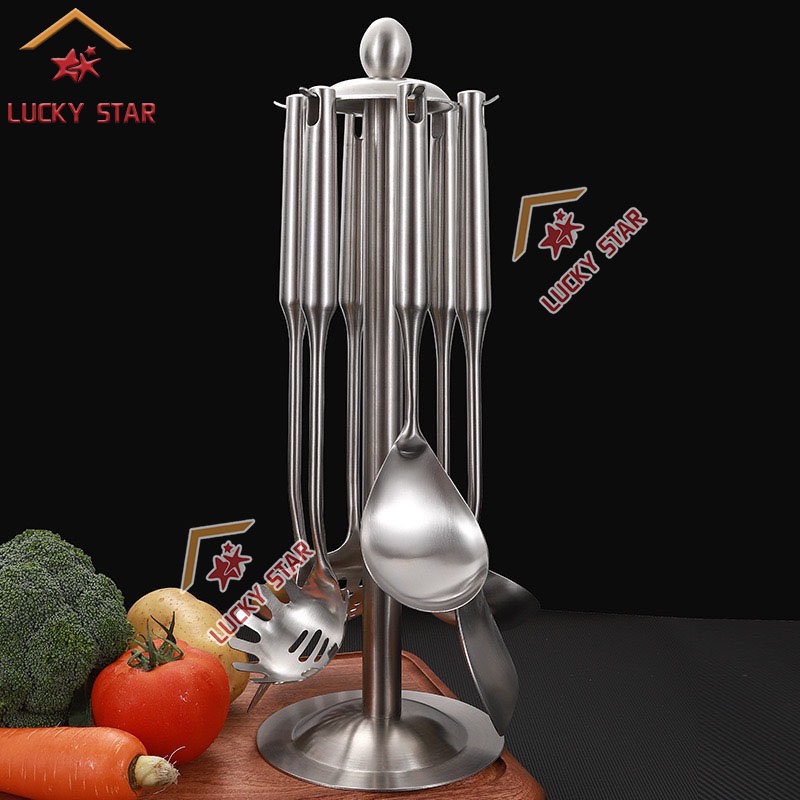 UB1506 High Quality 7in1 Set Cooking Tools With Stand Stainles Steel ...