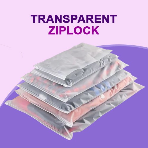 1 PC Transparent Zip Lock Travel Organizer Bag Drawer Cosmetic Clothes ...