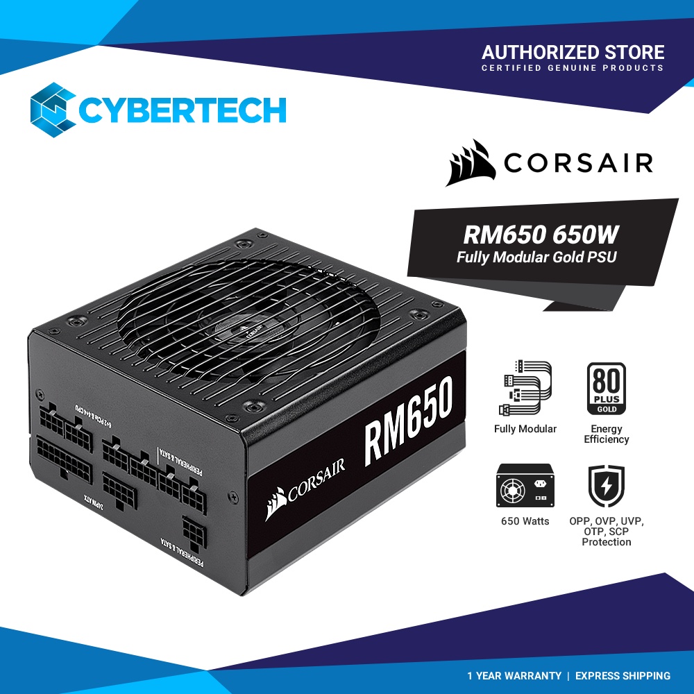Corsair RM Series RM650 RM750 RM850 650W 750W 850W 80 Plus Gold ...