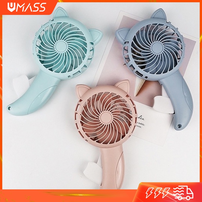 MASS Hand Held Fan Hand Pressure Fan Mini Portable Fan Without Battery ...