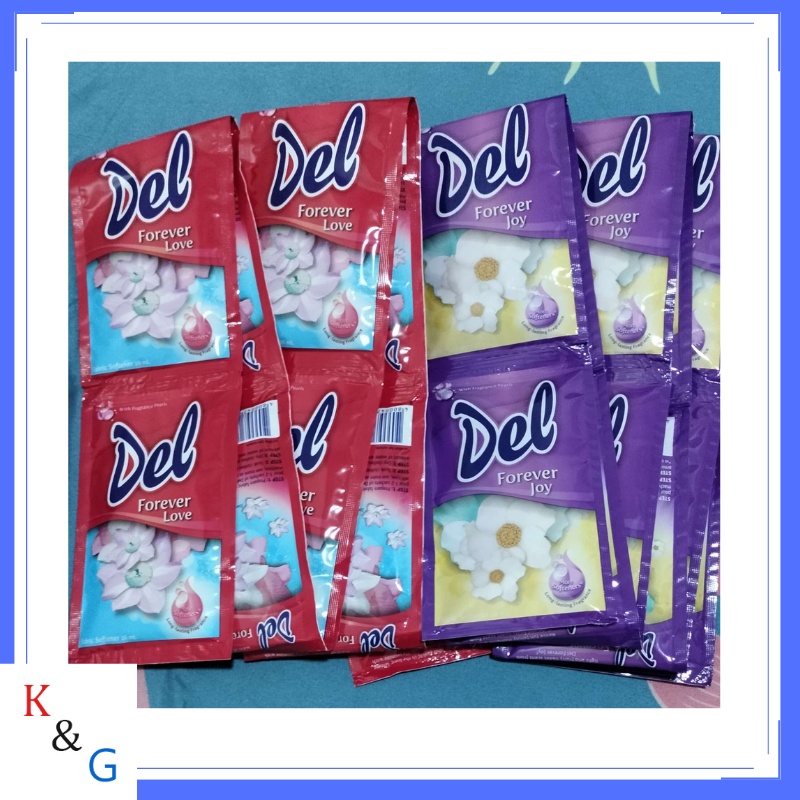 Del Forever Joy and Forever Love Fabric Softener 26ML (6 pieces per set ...