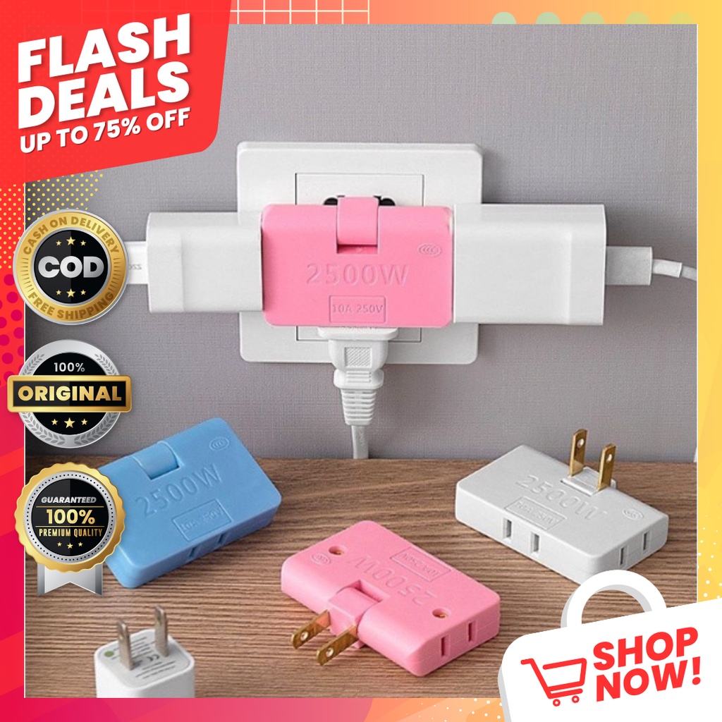 Handy Man Original 1 Piece Of Rotatable Socket Converter One In Three ...