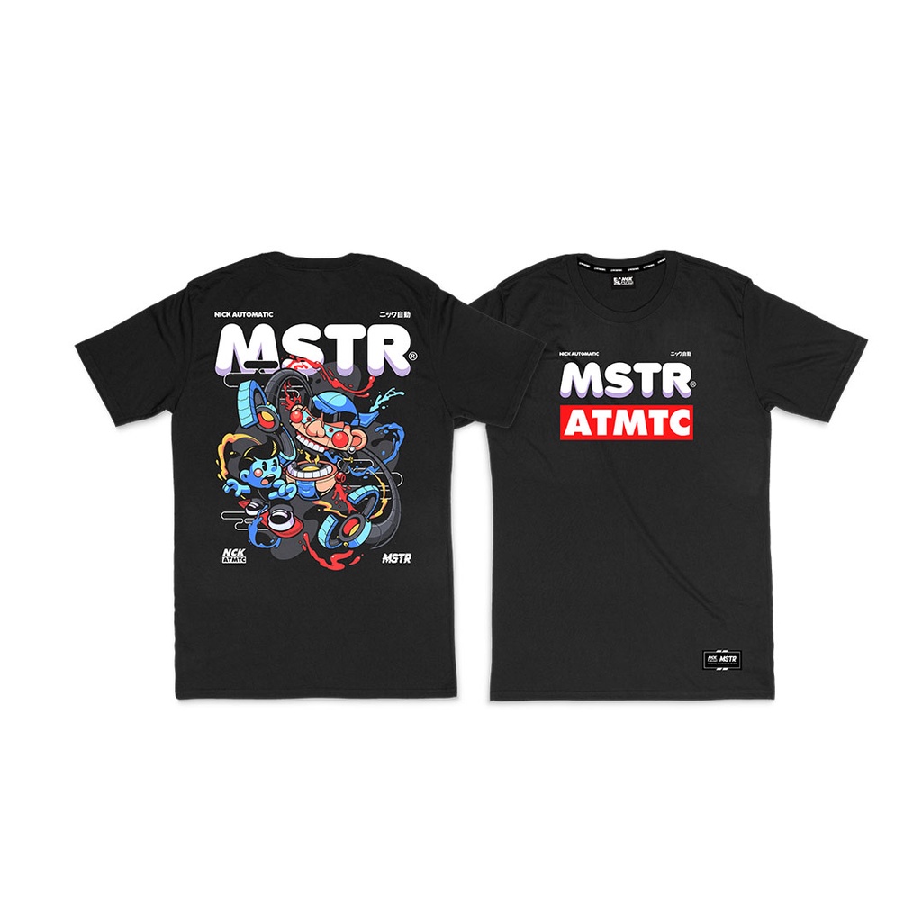 MSTR CO. X NCK AUTOMATIC "INVADERS" Men T-Shirt (Black) | Shopee ...