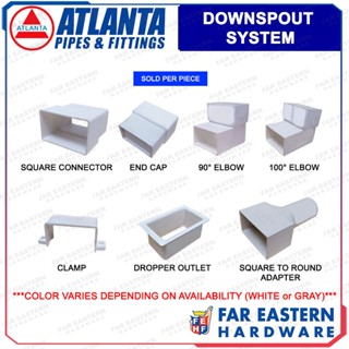 ATLANTA DURACON Rain Water Downspout | Gutter System Connector PVC ...