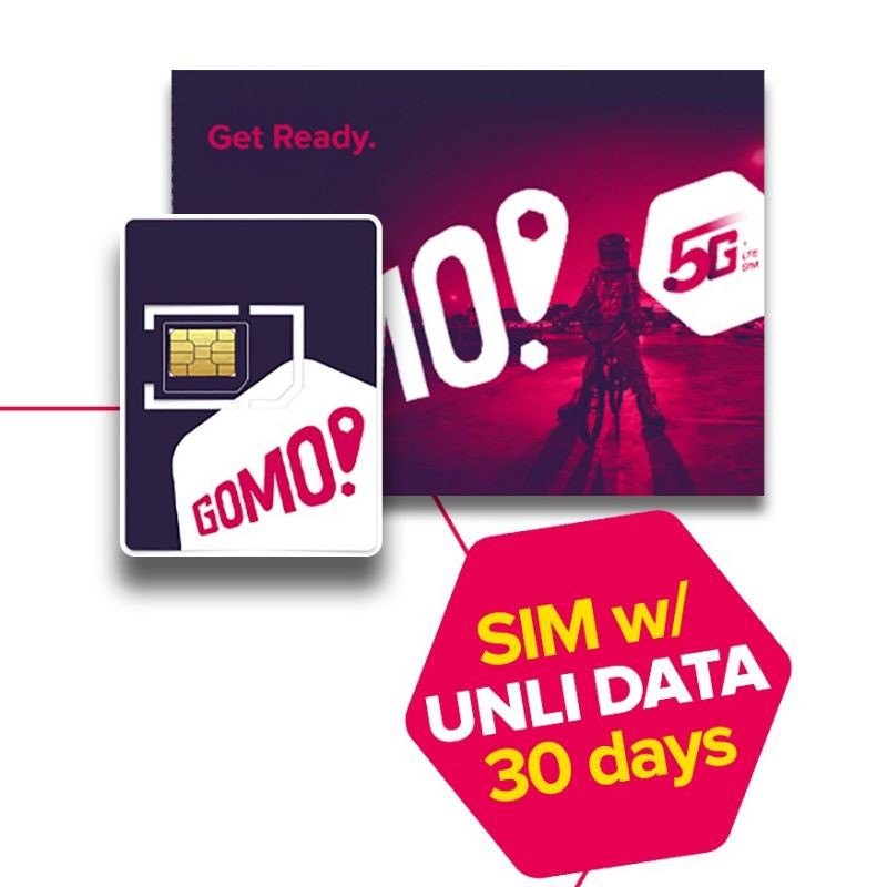 GLOBE GOMO SIM w/ UNLI DATA 30 DAYS (Sealed and LEGIT) (2G,3G,4G,5G) | Shopee Philippines