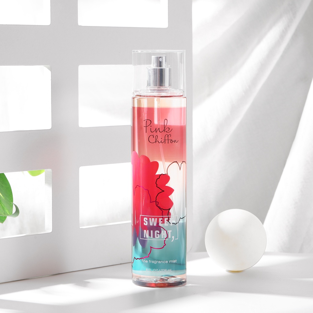 Sweet Night Perfume PINK CHIFFON Fragrance Mist 236ML | Shopee Philippines