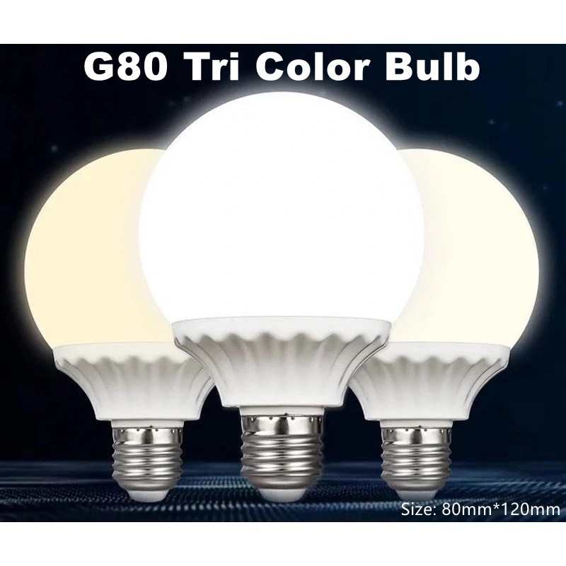 VONE E27 Tri Color Bulb Warm White Bulb Energy-Saving Dragon Ball LED ...