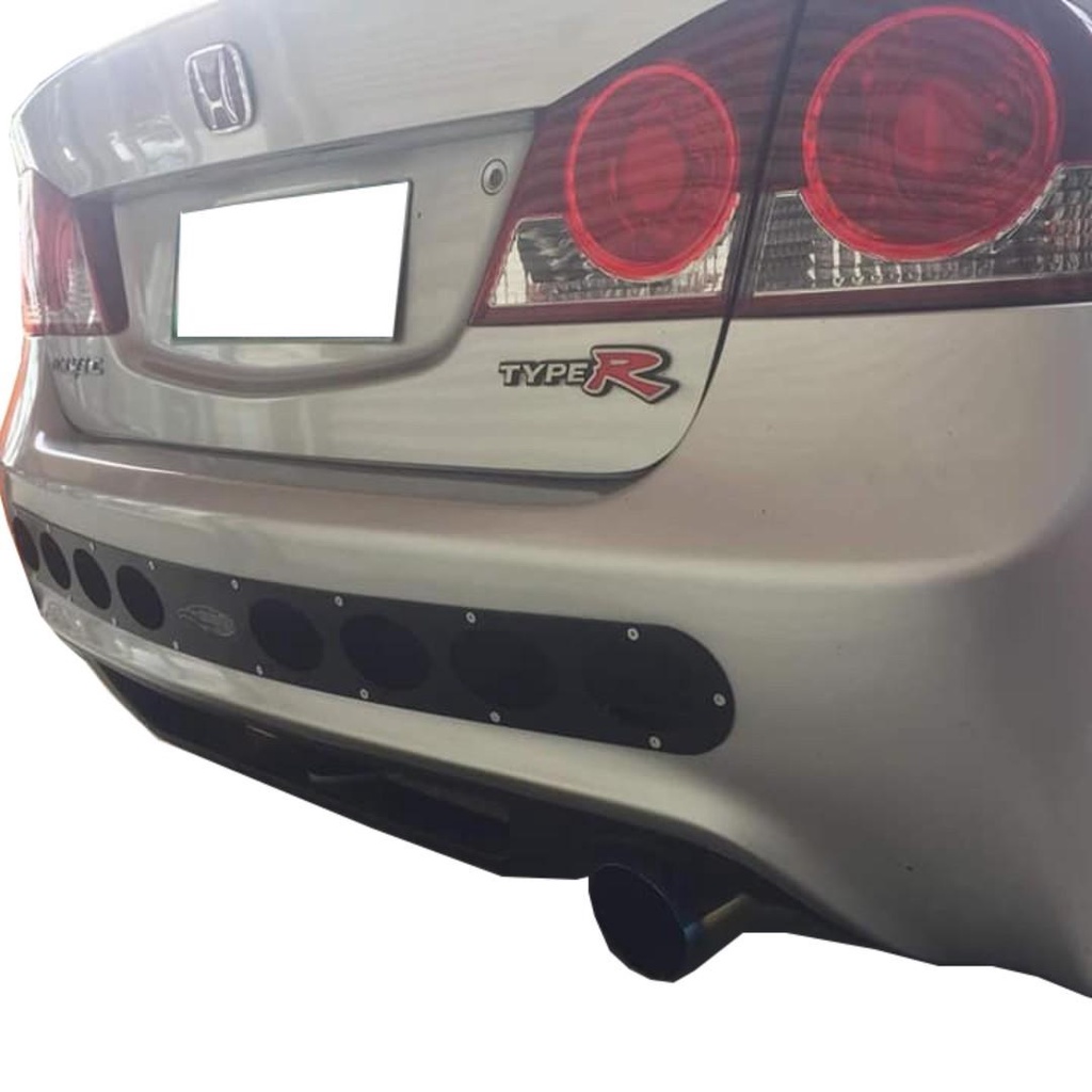 8 Holes Long Speedhole Golden Eagle Logo Car Universal Rear Bumper ...