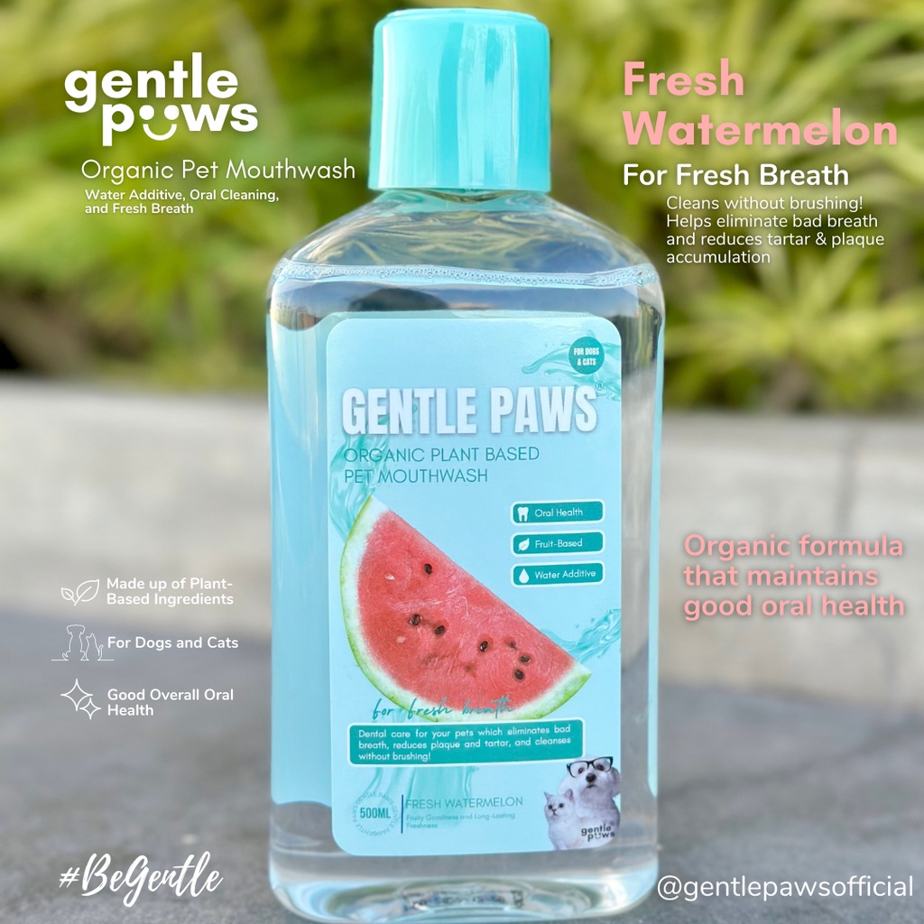 Gentle Paws Natural Organic Mouthwash Oral Care Fresh Breath For Dogs ...