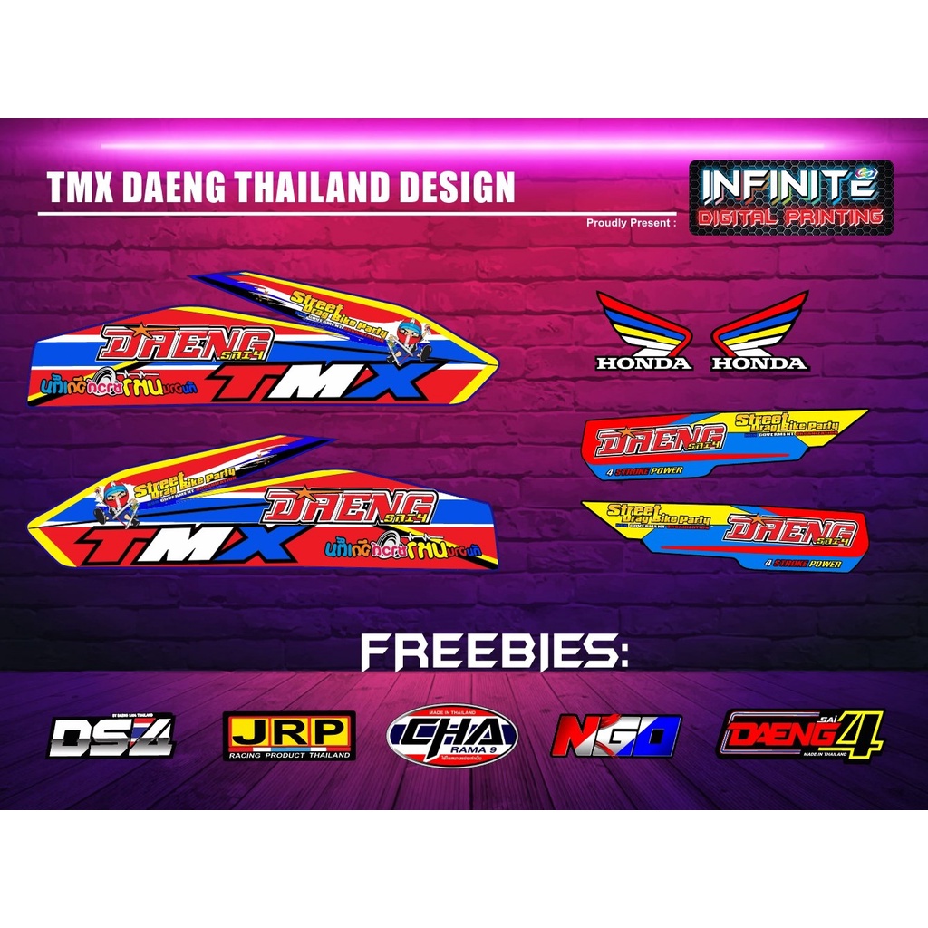 TMX / RUSI / PINOY / MOTOPOSH / SKYGO / DECALS STICKER ( DAENG DESIGN ...