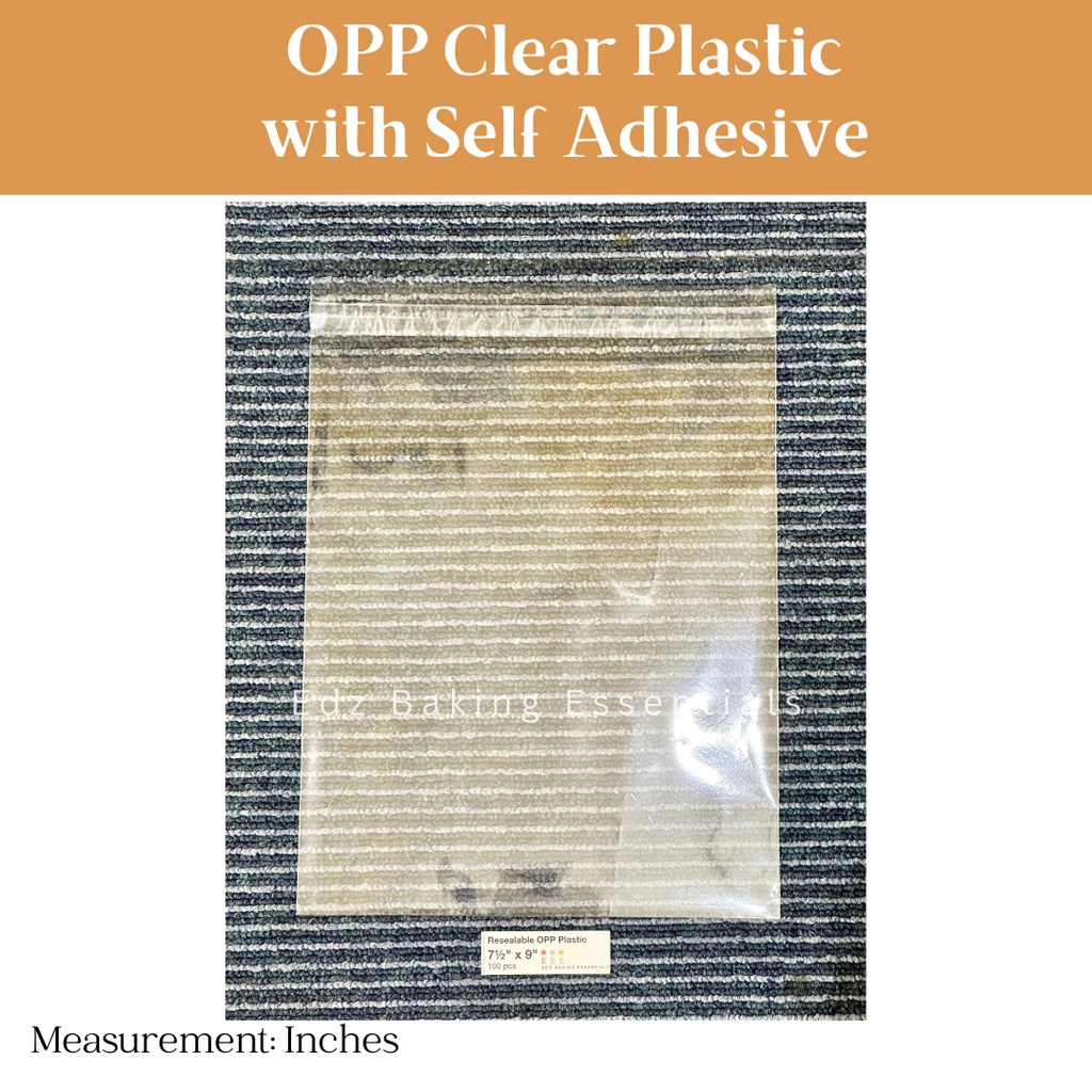 100 pcs OPP Plastic with Adhesive Packaging Pouch Resealable OPP Pouch ...