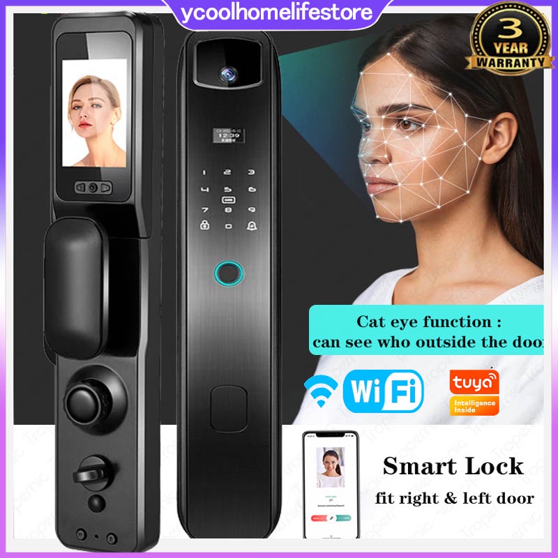 Cat Eye Smart Lock Biometric Fingerprint/card/Keypad/Code Digital Lock ...