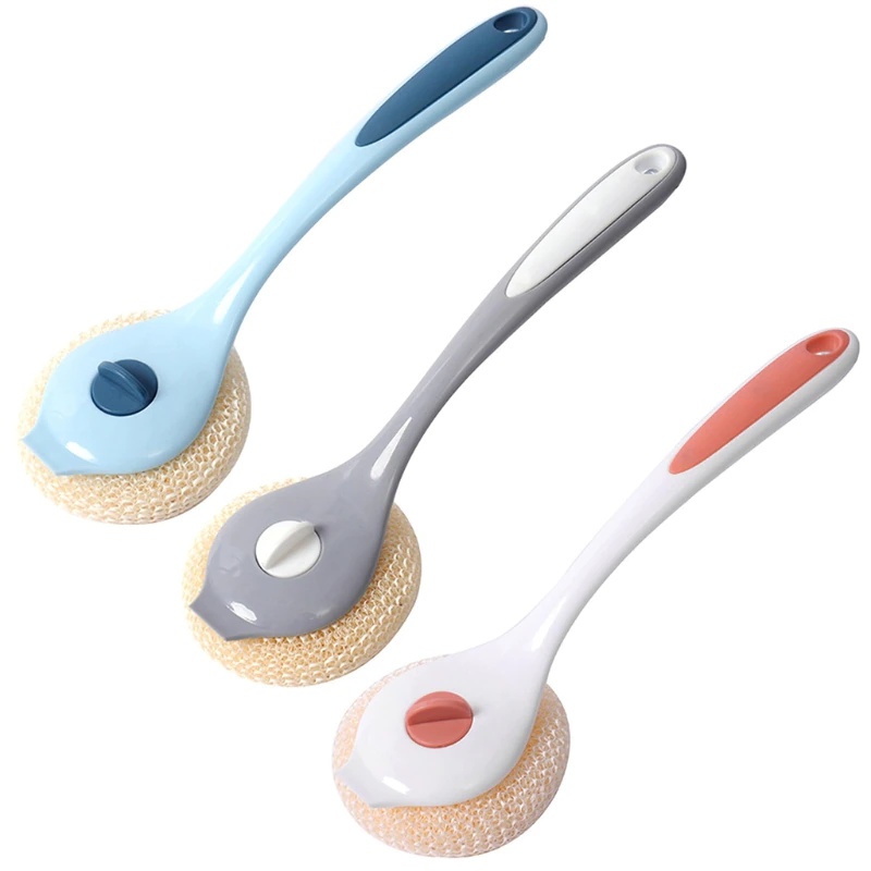 Kitchen Cleaning Tools Long Handle Cleaning Brush With Removable Brush ...