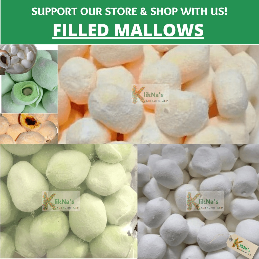 KlikNa’s Marshmallow with Fillings 375g&750g | Choco Mallows | Matcha ...