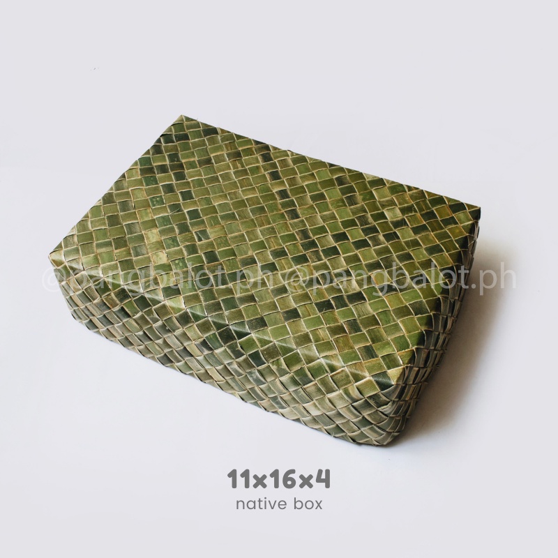 Native Pandan BOX - 7x7x4 / 9x9x4 / 11x11x4 / 10x8x3 / 11x16x4 | Shopee ...