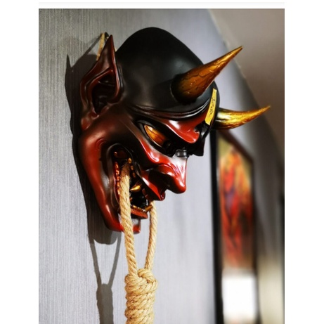 ≌§ New Japanese Anime Inu X Boku Latex Demon Prajna Mask Headdress ...