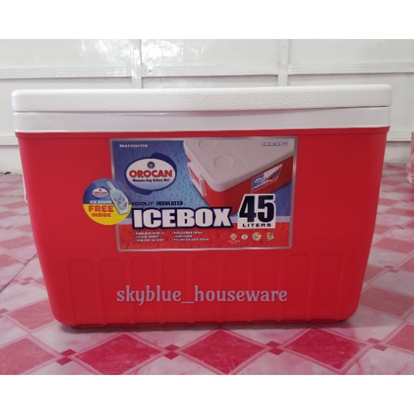 OROCAN Cooler ice box Ice Box 45 Liters#9245[ Ice Box Chest /insulated ...