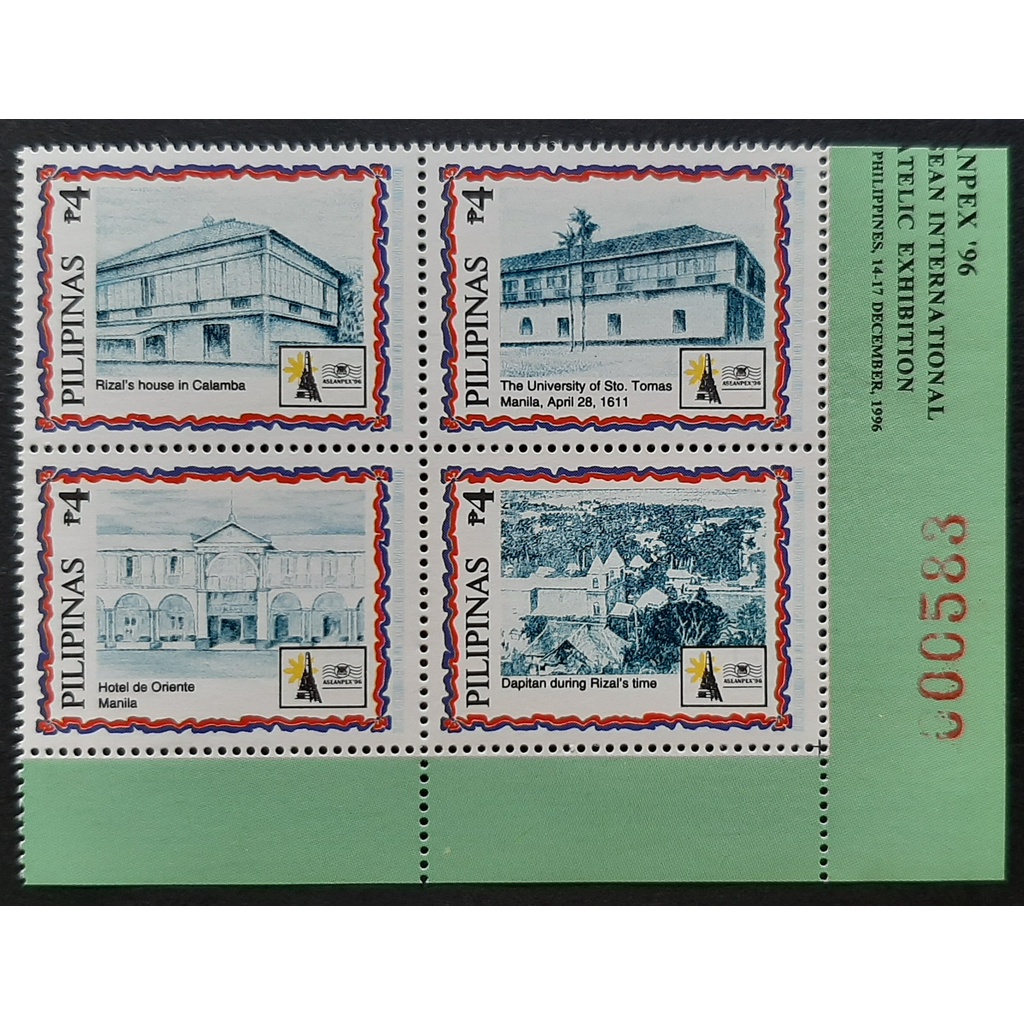 №Philippines Vintage Stamp Mint 1996 Natonal Hero Jose Rizal Life 4values Complete set | Shopee ...