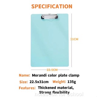 A4 Clip Board Writing Pad Hard Board Long Clip Pad File Paper Folder ...