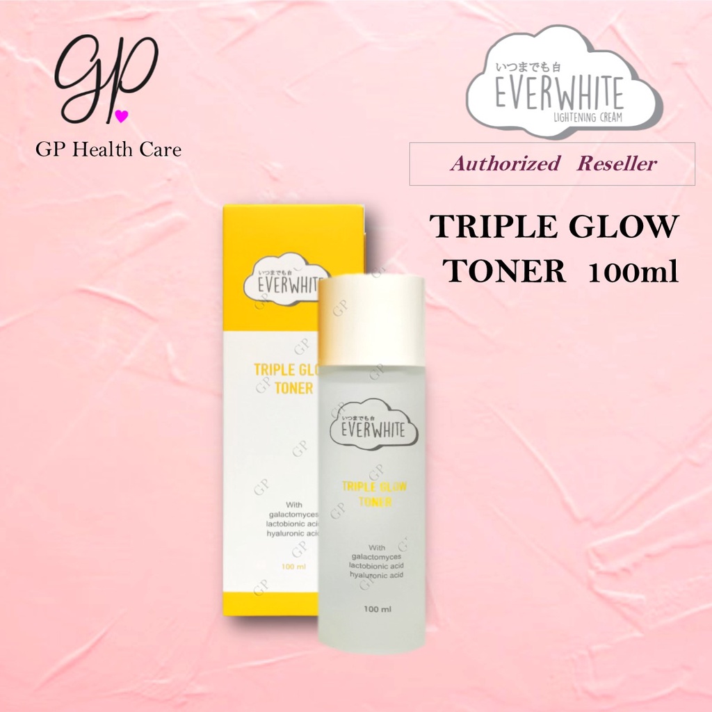 Everwhite Triple GLOW Toner 100ml - GP Health Care | Shopee Philippines