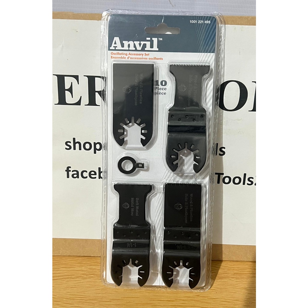 Anvil 10-Piece Oscillating Tool Blades and Accessory Set with adapter ...