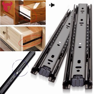 1 Pair Heavy Duty Drawer Guide Full Extension Ball Bearing Drawer ...