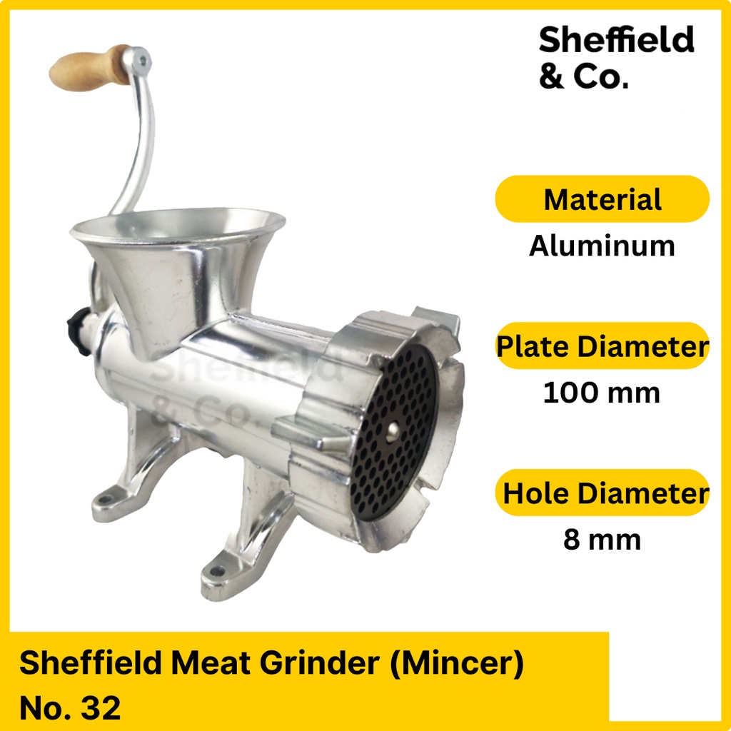 SHEFFIELD Meat Mincer Manual (Grinder), No. 32 | Shopee Philippines