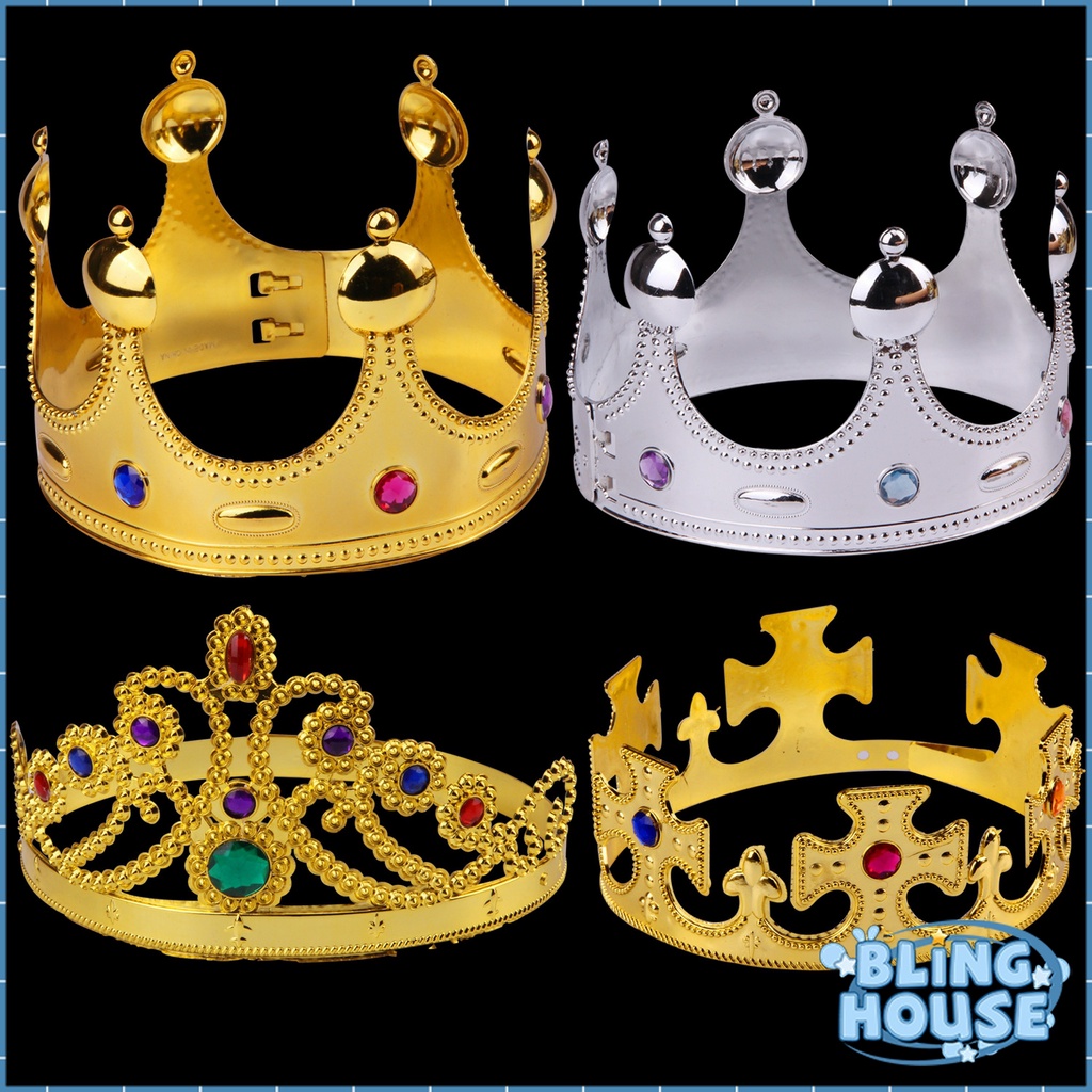 Bling Crown Princess Crown King Crown Prince Emperor Headdress Party ...