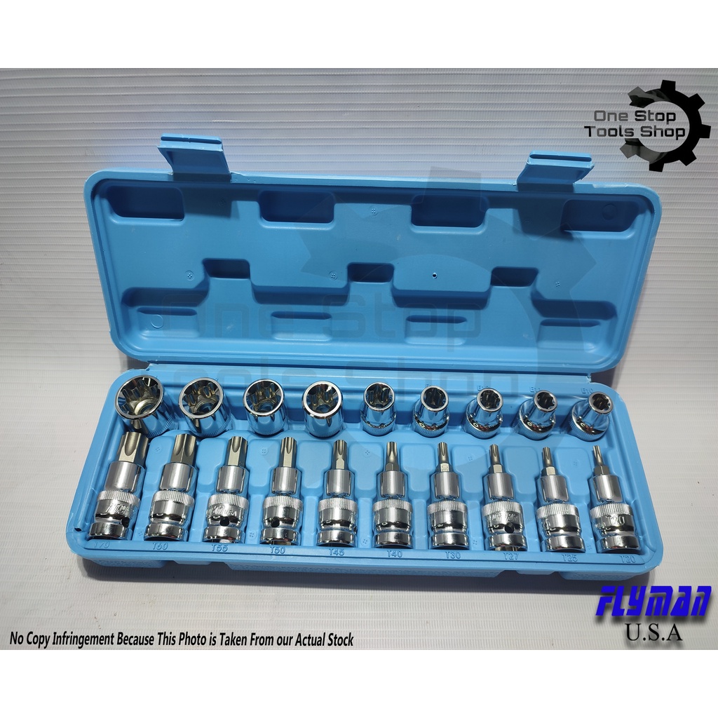 OSTS Original flyman 19 PCS 1/2 E TYPE AND BITS SOCKET SET (COD ...