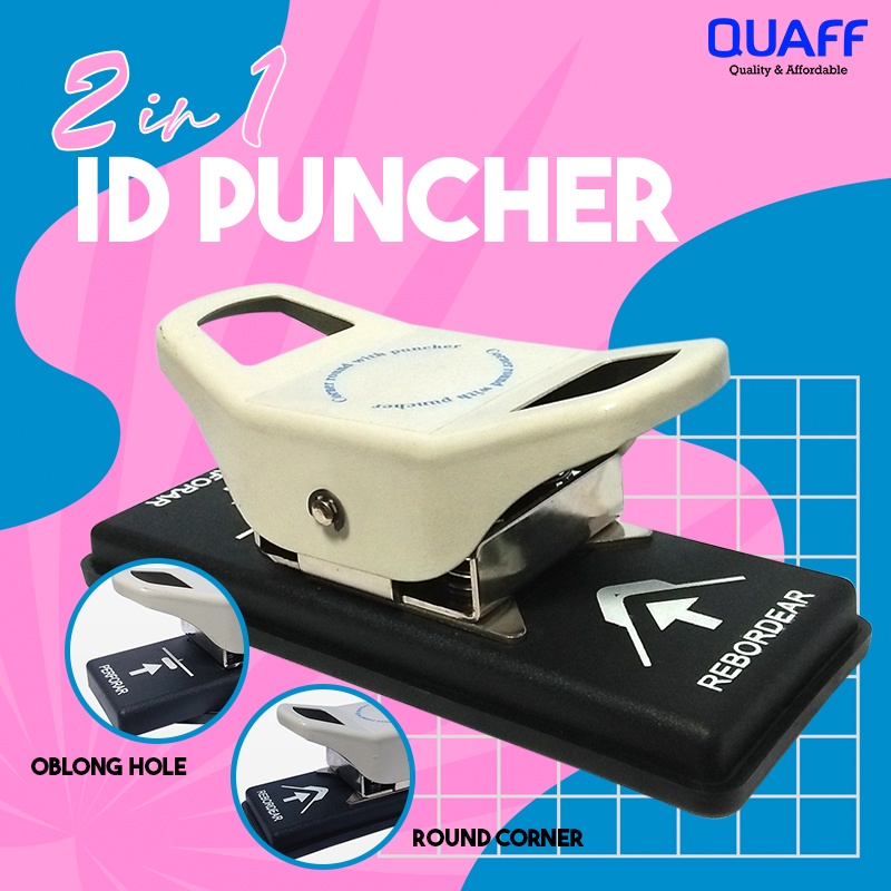 QUAFF 2 in 1 ID Puncher ( Corner and Round ) | Shopee Philippines